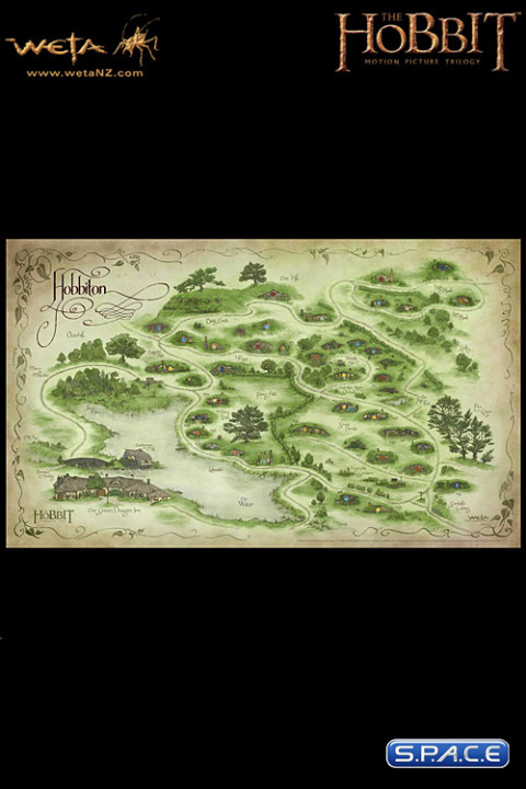 Map of Hobbiton Art Print (The Hobbit)