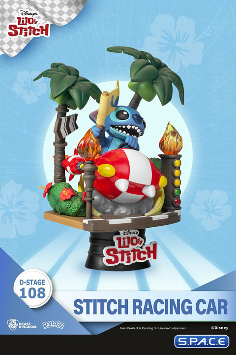 Stitch Racing Car Diorama Stage 108 (Lilo & Stitch)