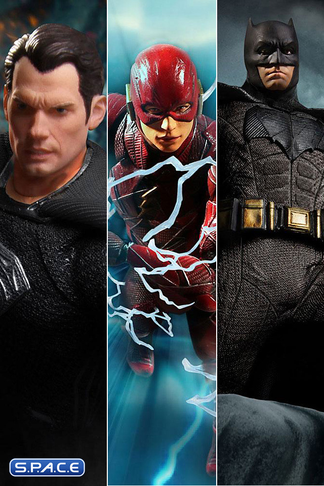 1/12 Scale Batman, Superman & Flash One:12 Collective Deluxe Box Set ...