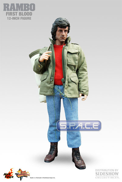 12'' John J. Rambo M65 Jacket Version Movie MP (First Blood)