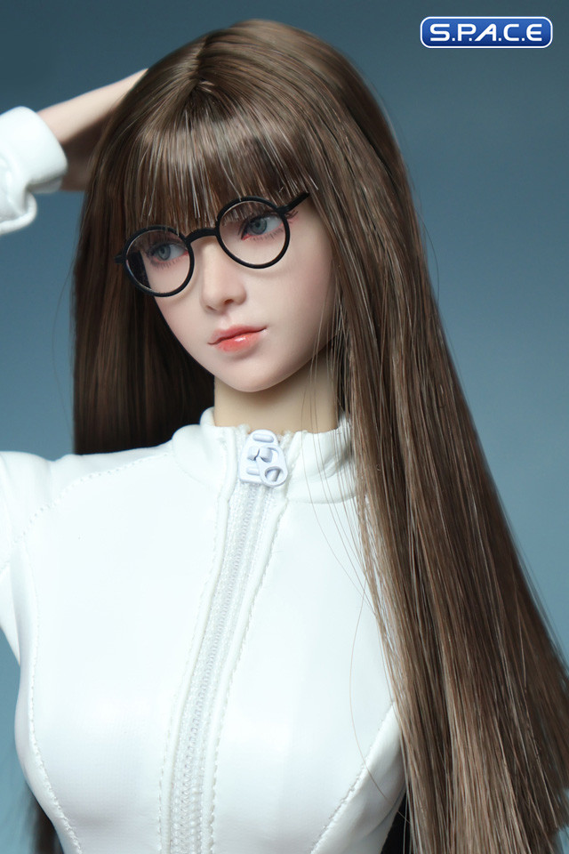 1/6 Scale Cary Head Sculpt with Glasses Version C